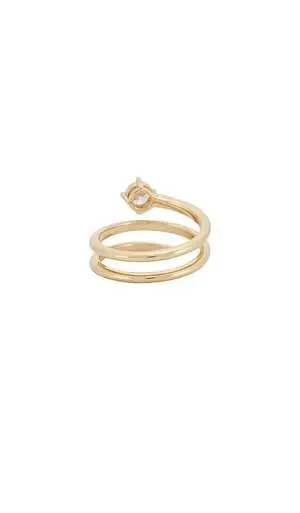 Lili Claspe Bloom Wrap Ring In Metallic