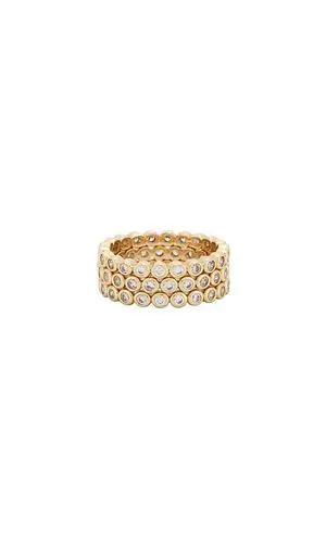 Lili Claspe Mini Reese Stack In Metallic - Gold