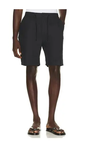 Scotch & Soda Cotton Linen Twill Bermuda Shorts - Black
