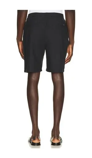 Scotch & Soda Cotton Linen Twill Bermuda Shorts - Black