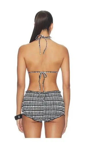 Solid & Striped The Iris Bikini Top In Black