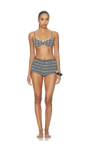 Solid & Striped The Daphne Bikini Top In Black