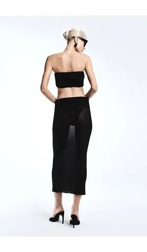 Revolve Strapless Sweetheart Midi Dress With Cutouts