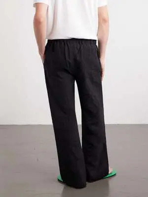 CHERRY LOS ANGELES Wide-leg Linen Trousers