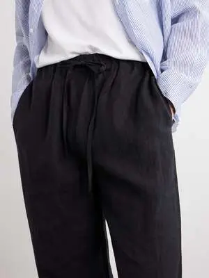 CHERRY LOS ANGELES Wide-leg Linen Trousers