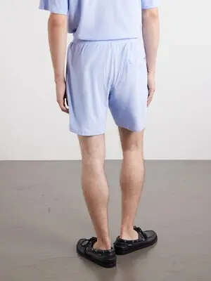 Frescobol Carioca Augusto Terry Cotton And Linen Blend Shorts
