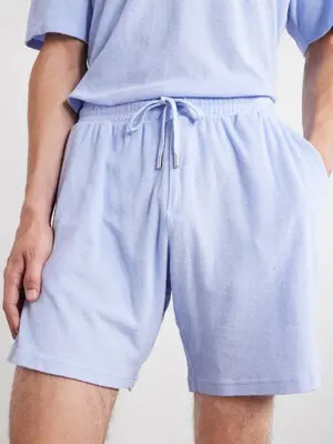 Frescobol Carioca Augusto Terry Cotton And Linen Blend Shorts