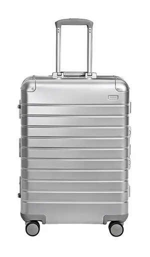 AWAY Aluminum Medium Checked In Metallic - Silver
