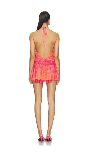 I.AM.GIA Halterneck Mesh Mini Dress