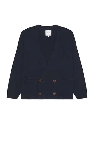 FOUND Double Breasted Knit Cardigan