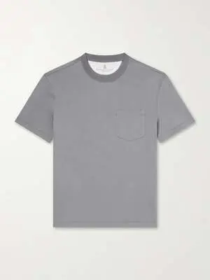 Brunello Cucinelli Cotton-jersey T-shirt - Gray