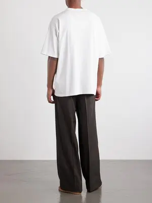 MAISON MARGIELA Layered Cotton-jersey T-shirt - Neutrals