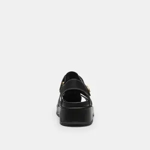 COACH Sculpted C Fisherman Platform Sandal - Black