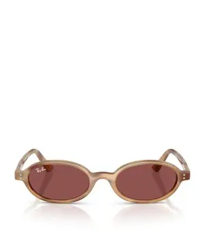 Ray-ban Oval Sunglasses - Brown