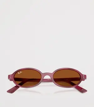 Ray-ban Oval Sunglasses - Purple