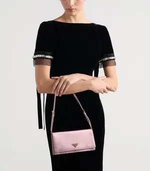 Prada Mini Satin Shoulder Bag