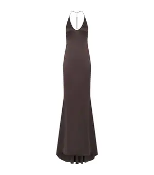 TOM FORD Silk Halterneck Maxi Dress