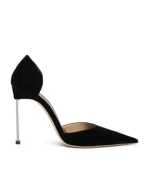 TOM FORD Velvet D'orsay Pumps 105 - Black