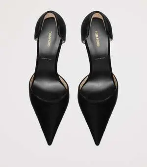 TOM FORD Velvet D'orsay Pumps 105 - Black