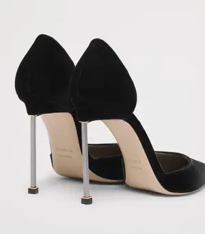 TOM FORD Velvet D'orsay Pumps 105 - Black