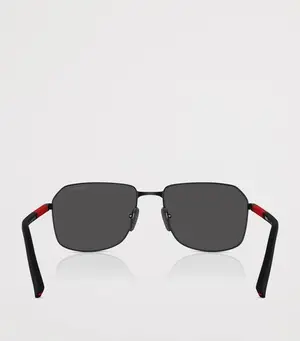 Prada Metal Rectangle Sunglasses