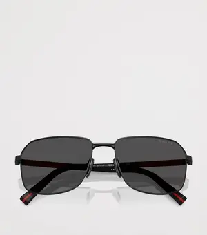 Prada Metal Rectangle Sunglasses