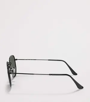 Ray-ban Metal Hexagonal Frame Sunglasses