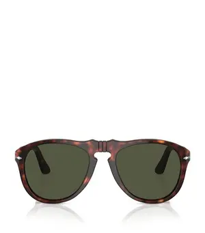 Persol Tortoiseshell Pilot Sunglasses - Brown