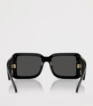 Burberry Oversized Square Monogram Sunglasses