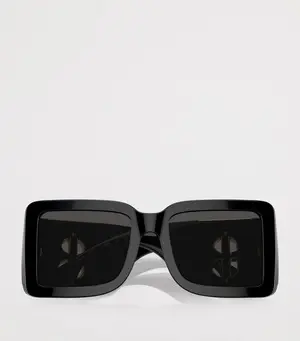 Burberry Oversized Square Monogram Sunglasses