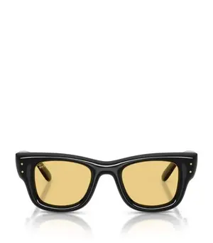 Ray-ban Wayfarer Puffer Square Sunglasses - Black