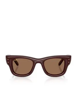 Ray-ban Wayfarer Puffer Sunglasses - Brown