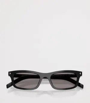 Prada Acetate Rectangle Sunglasses - Black