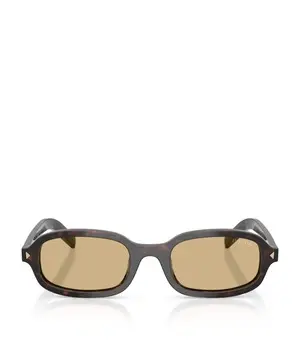 Prada Acetate Oval Sunglasses