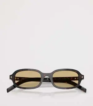 Prada Acetate Oval Sunglasses