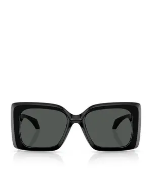 Versace Square Irregular Sunglasses - Black