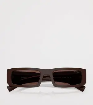 Prada Acetate Rectangle Sunglasses