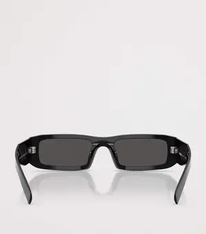 Prada Acetate Rectangle Sunglasses - Black