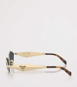 Prada Metal Irregular Frame Sunglasses