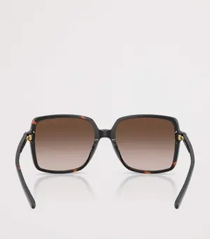 Michael Kors Isle Of Palms Oversized Square Sunglasses - Brown