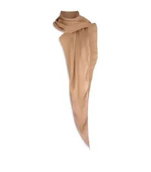 TOM FORD Silk Jacquard Scarf - Beige