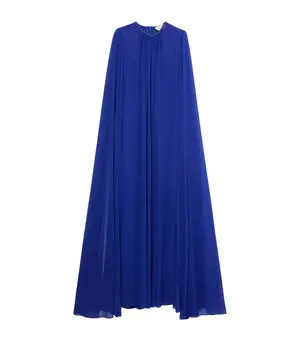 Marina Rinaldi Chiffon Cape Maxi Dress
