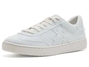 Fitflop The Dash Ff Frayed Denim T-toe Trainers Shoes Ice - Blue
