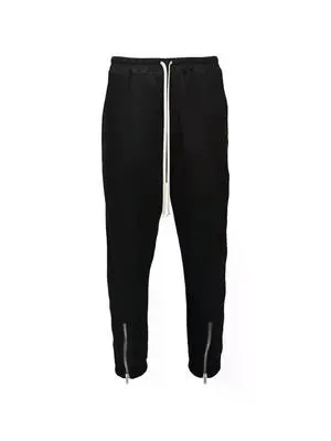 Rick Owens Drawstring Zip-detail Track Pants - Black