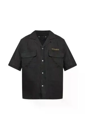 ALLSAINTS Dunloe Embroidered Flap-pocket Shirt