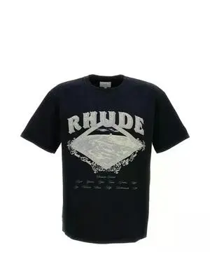 Rhude Dakar Convoy Graphic-print T-shirt - Black