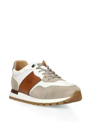 LA MARTINA Heritage Suede-panelled Sneakers