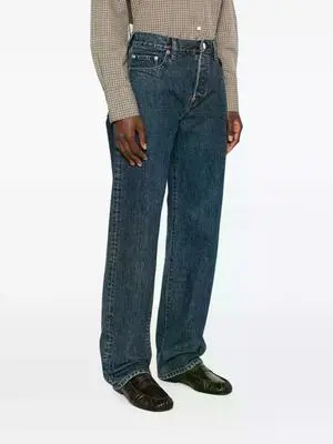 Kenzo Straight-leg Jeans With Signature Logo Embroidery