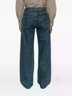Kenzo Straight-leg Jeans With Signature Logo Embroidery