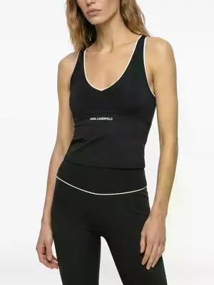 Karl Lagerfeld Athleisure Tank Top With Contrast Piping